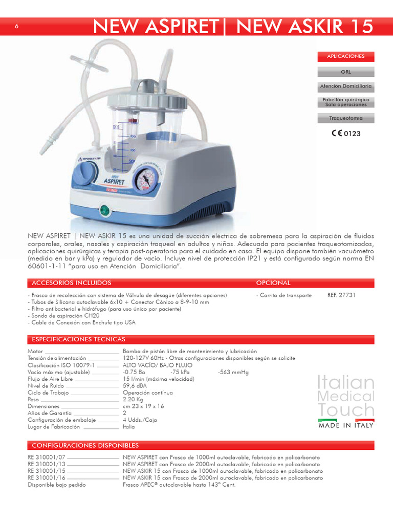 Ficha Tecnica Succionador | PDF