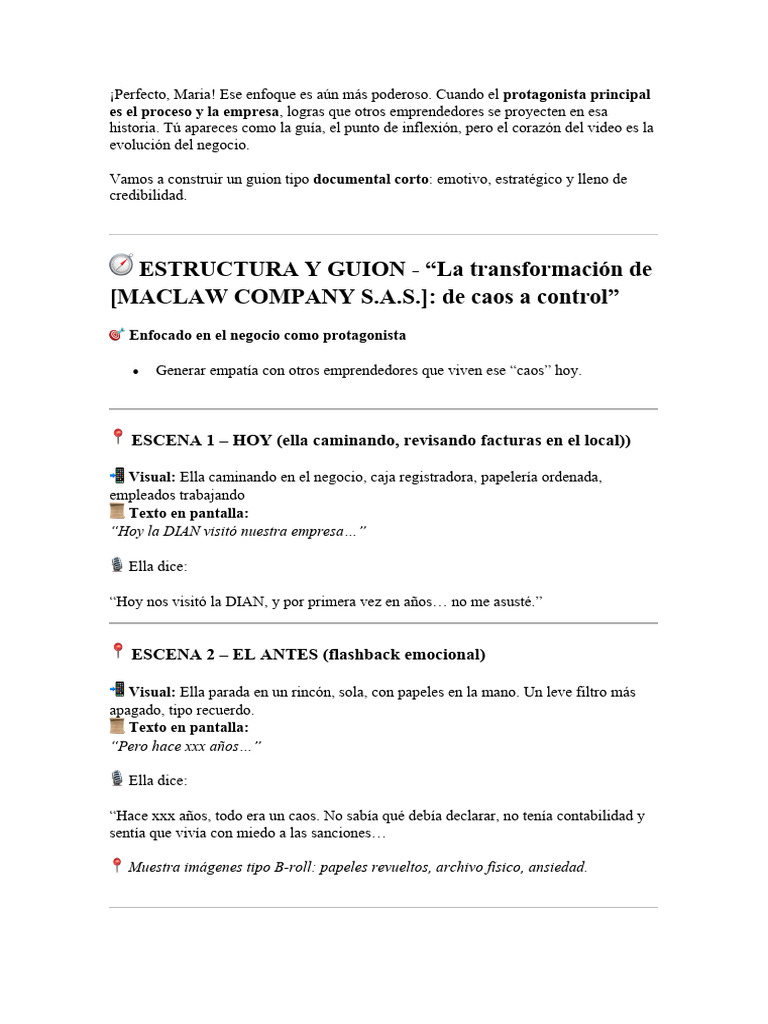 Idea e Guión Maclaw! | PDF