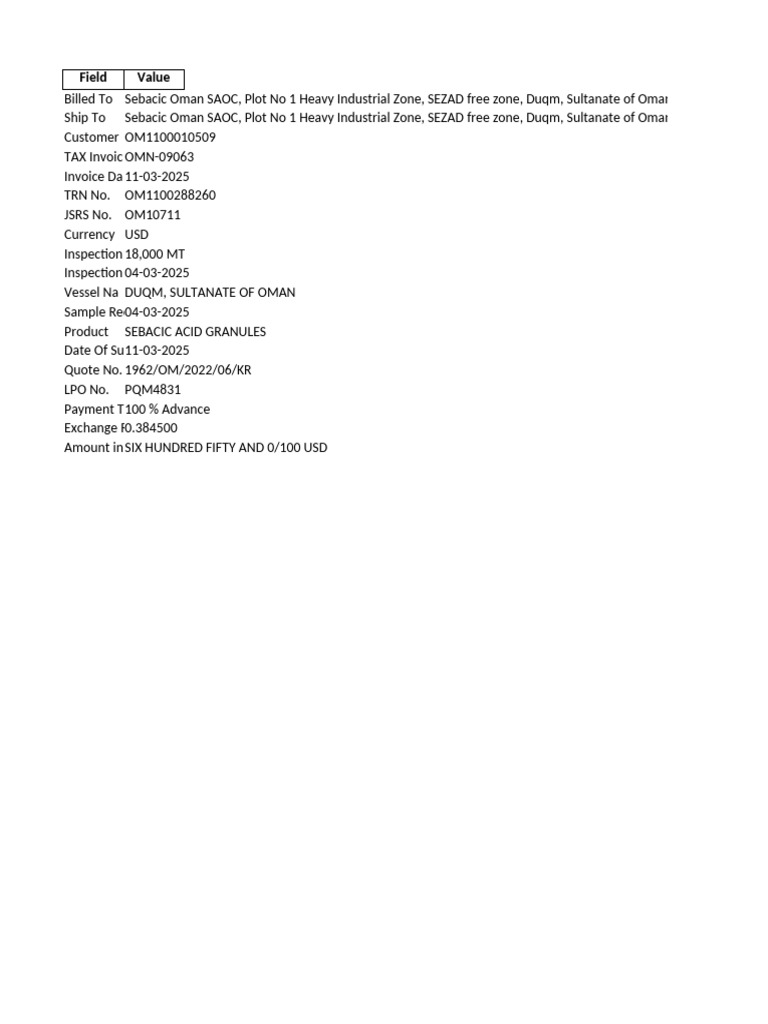 GEO CHEM Invoice Detailed | PDF