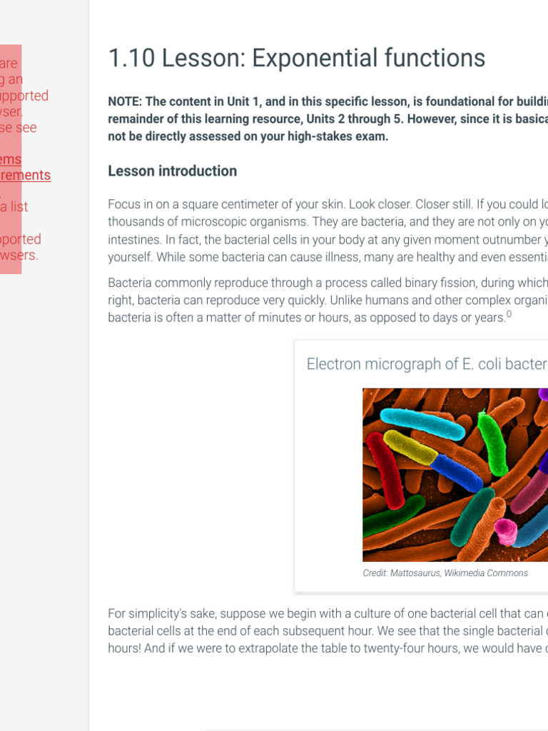 1.10. Lesson: Exponential Functions | PDF | Exponential Function | Function (Mathematics)
