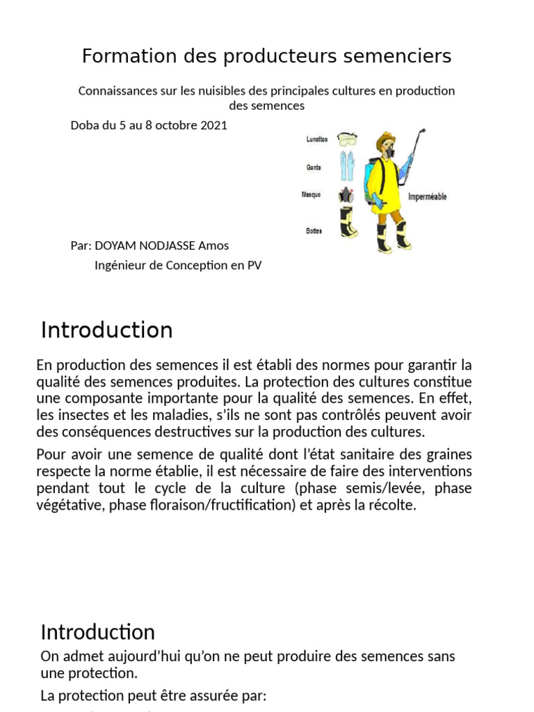 Protection des semences contre nuisibles | PDF | Agriculture