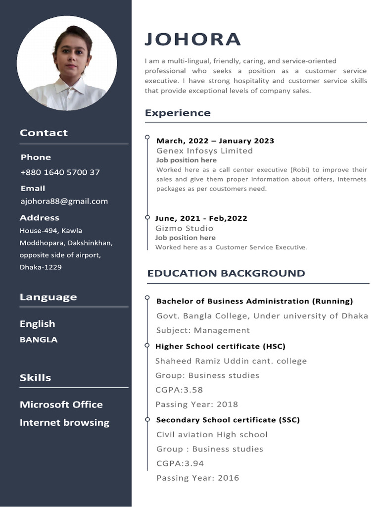 Johora CV | PDF
