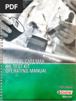 CASTROl Caremax Oil Test Kit Operation Manual | PDF