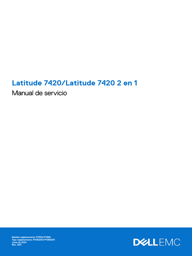 Manual de Servicio Latitude 7420 2 en 1 | PDF | Bios | Descarga ...