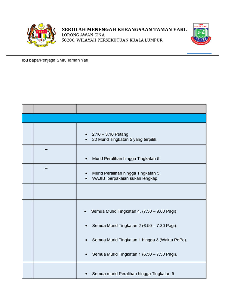 Makluman Program April 2025-Signed | PDF