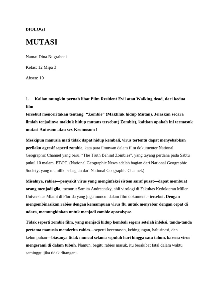 Mutasi | PDF