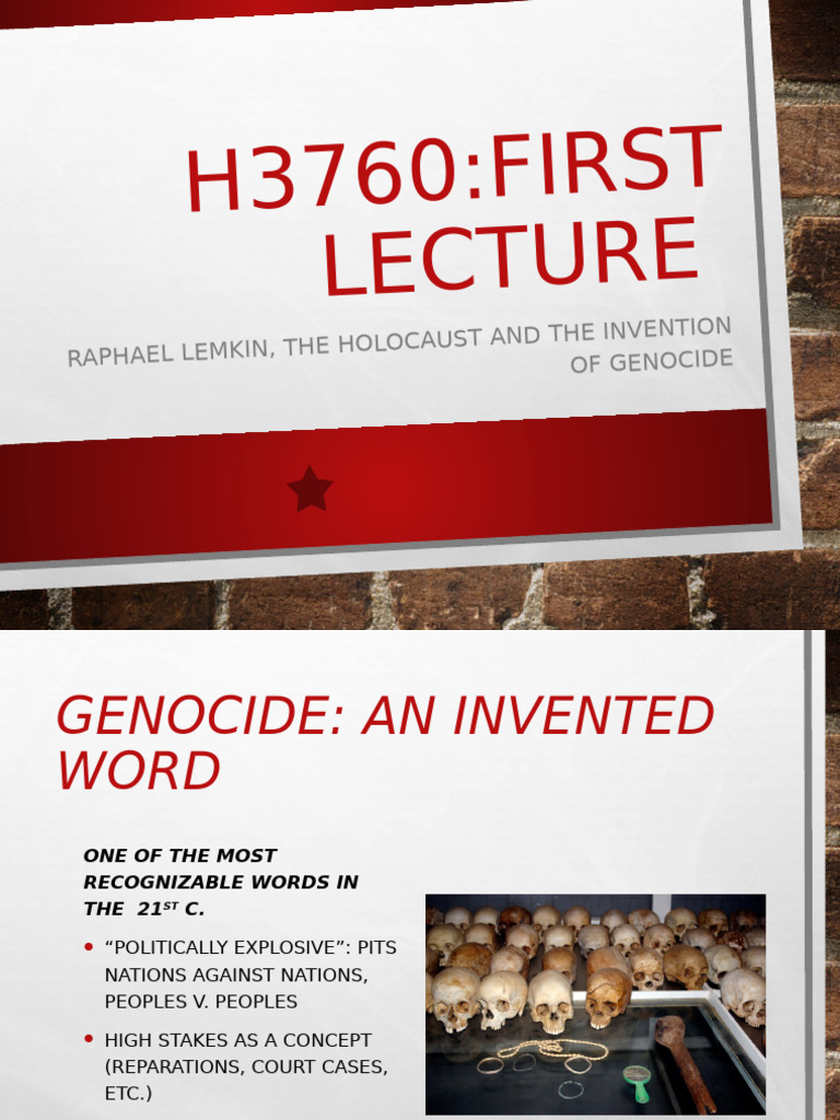 H3760 2023 FIRST Presentation2 | PDF | Nazi Germany | Genocides