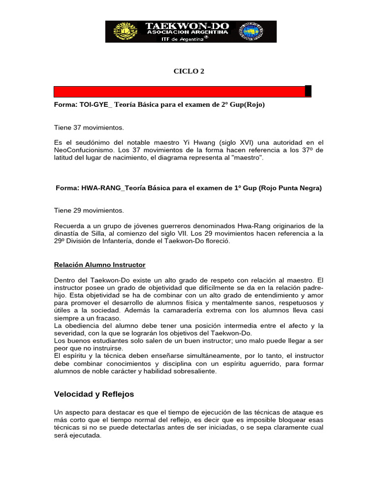Ciclo 2 | PDF | Taekwondo | Moralidad