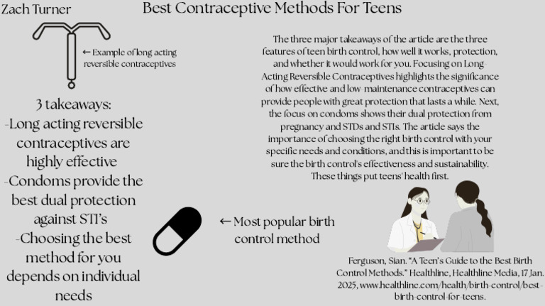 Best Contraceptive Methods For Teens | PDF