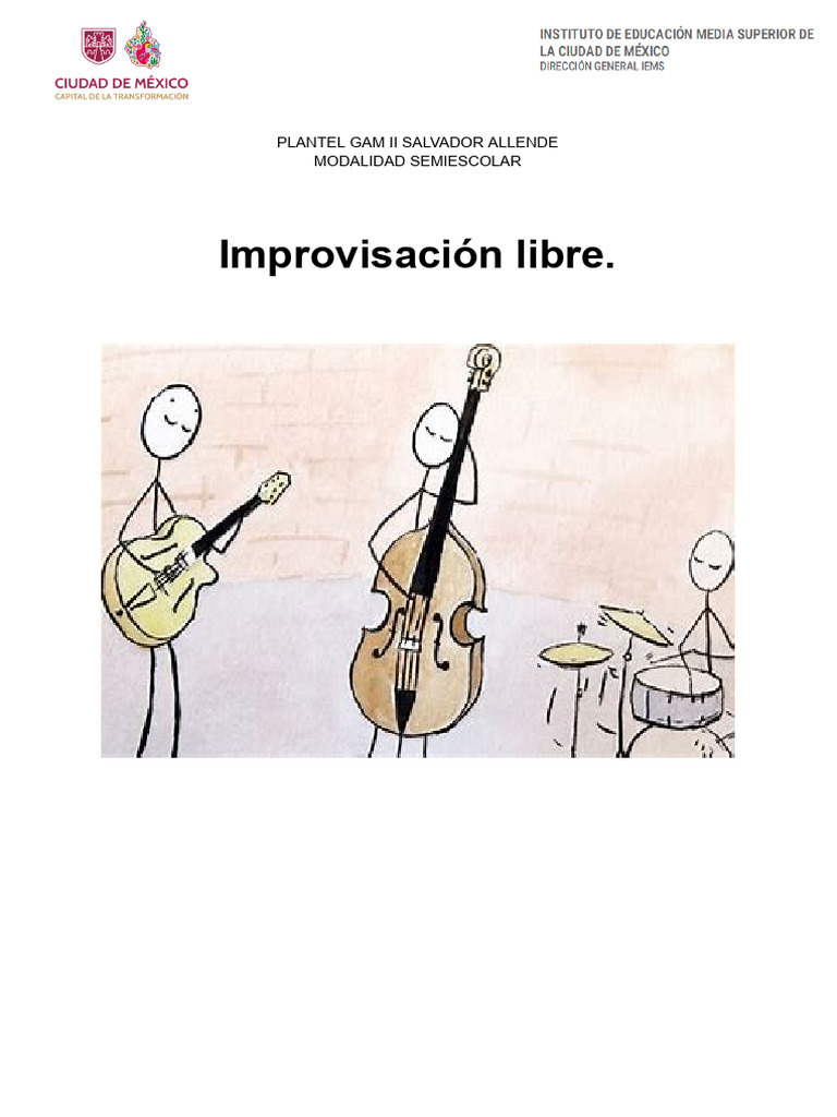 Improvisación Libre | PDF | Melodía | Ritmo