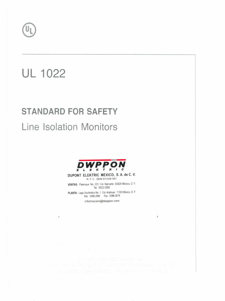 UL 1022 LIM o MAL | PDF