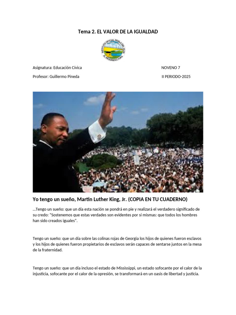 Tema 2. (9) - E.Civica.2 PERIODO - 2025 | PDF