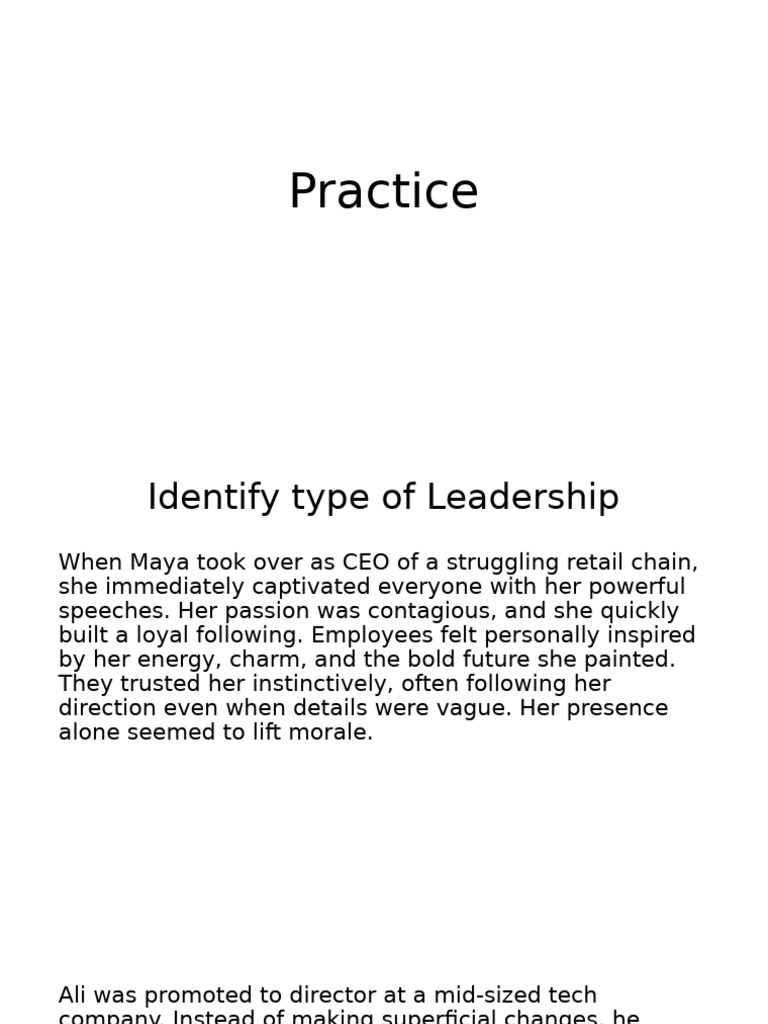 Types of Leadership Styles Explained | PDF | Leadership ...