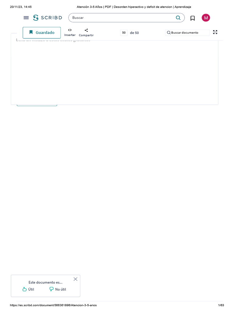 Atención 3-5 Años _ PDF _ Desorden hiperactivo y deficit de atencion ...