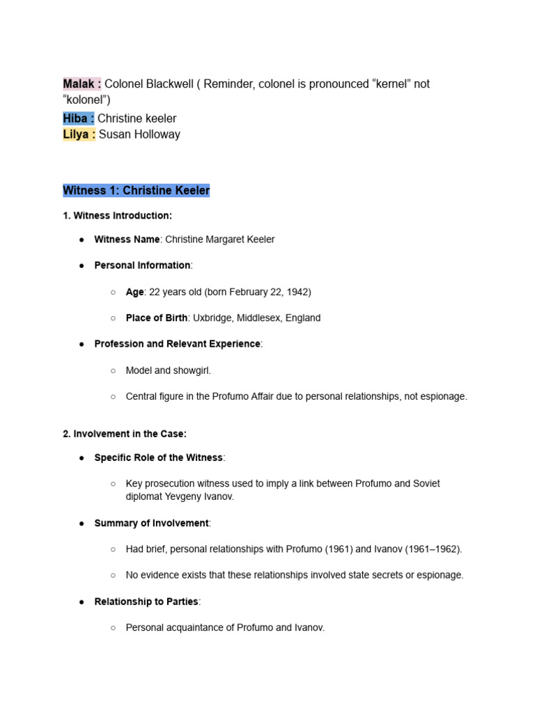 Witness Sheets - John Belfort | PDF | Espionage | Witness