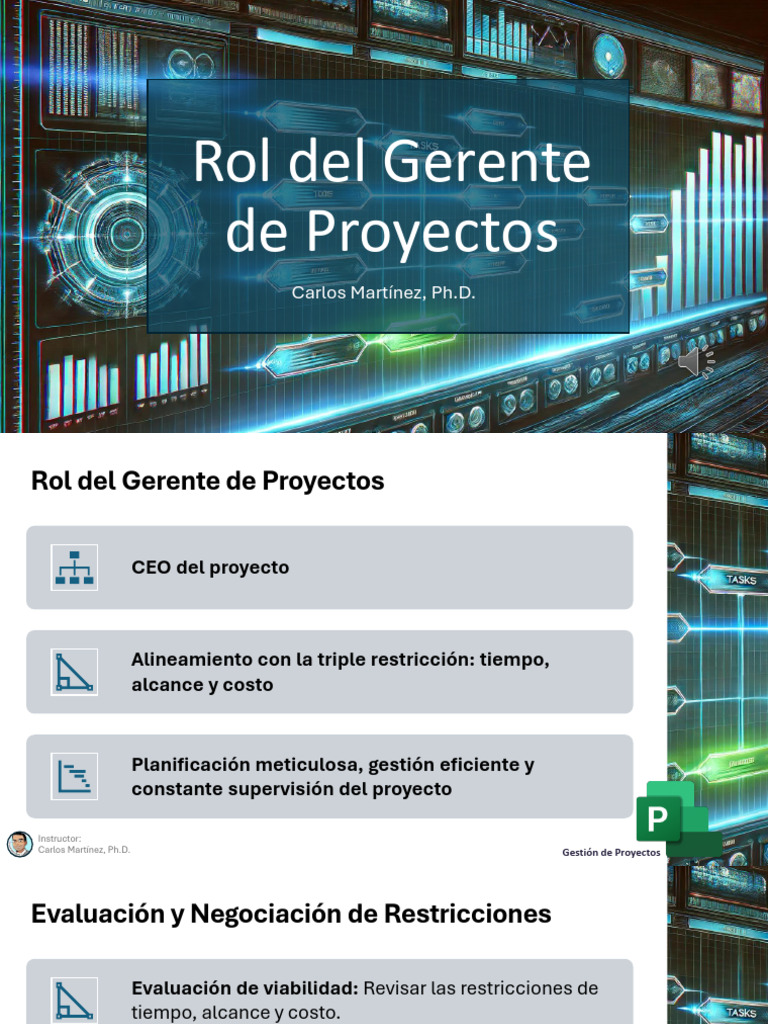 Rol Del Gerente de Proyectos: Carlos Martínez, PH.D | PDF