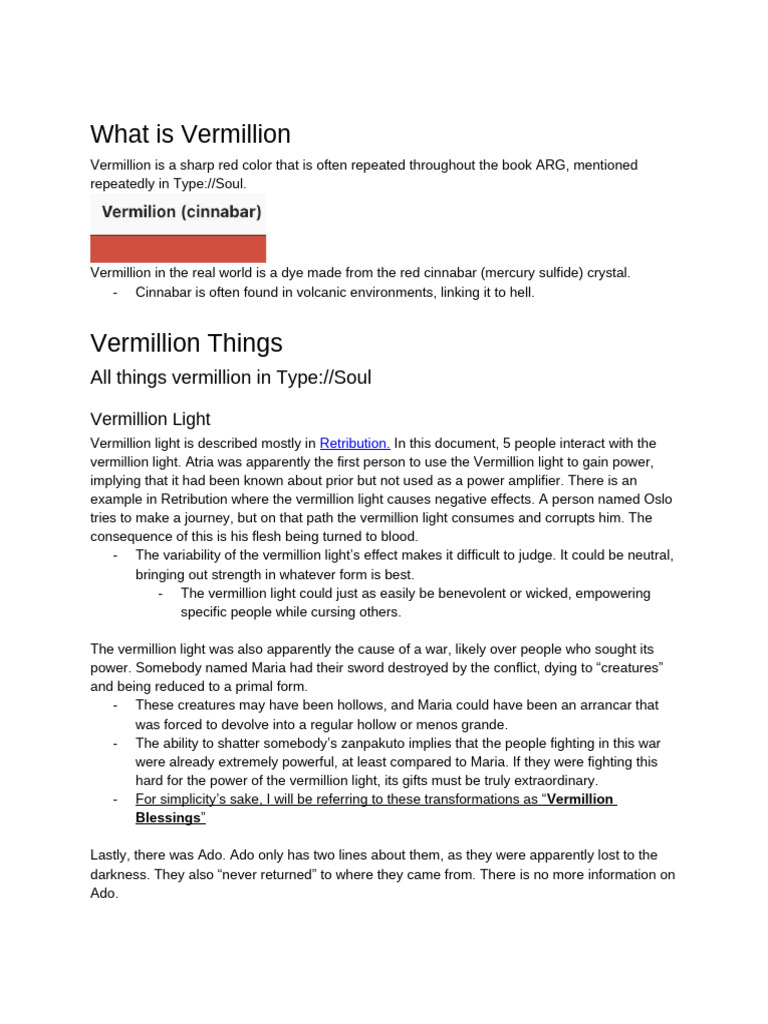 ultames’s interpretation and documentation of the vermillion light ...