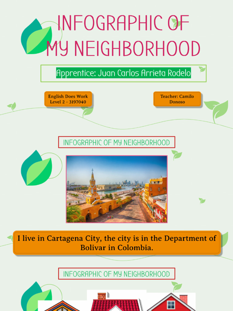 Infographic of my neighborhood-1 English Does Work level 2 | PDF