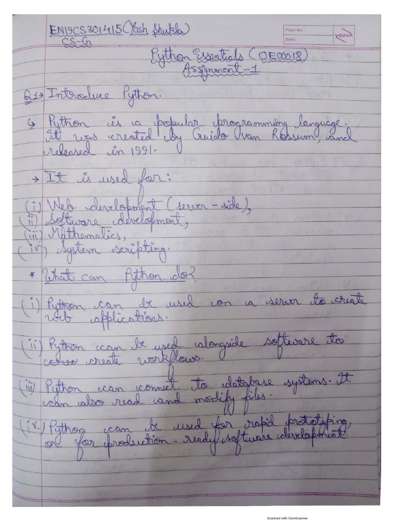 Py Assignment-1 | PDF