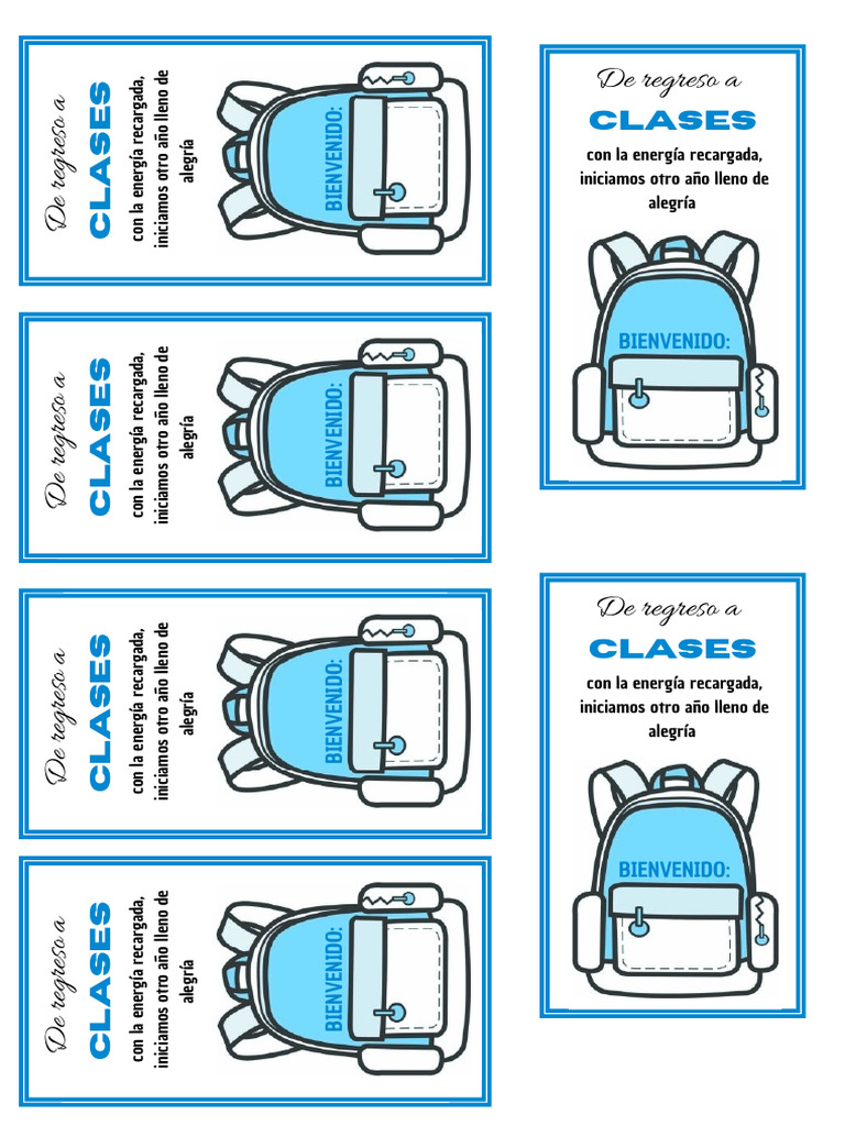 De Regreso A Clases | PDF