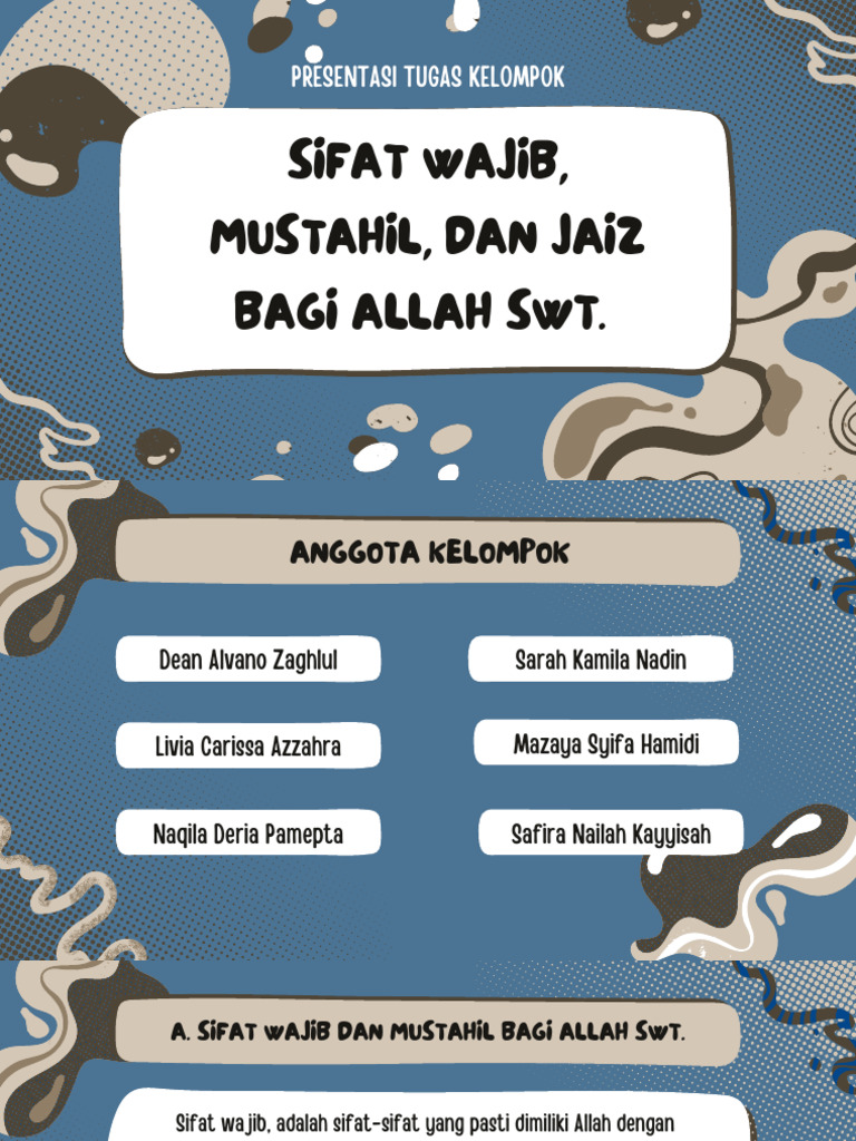 Sifat Wajib dan Mustahil bagi Allah SWT | PDF