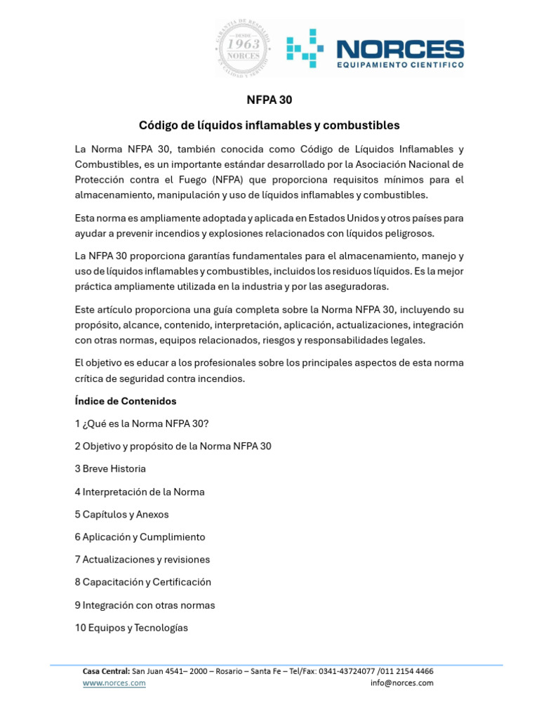 Resumen Nfpa 30 | PDF