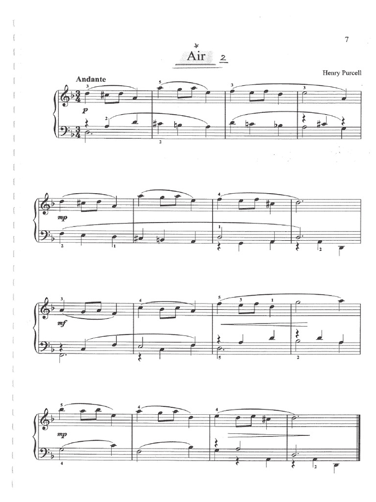 Air Henry Purcell | PDF