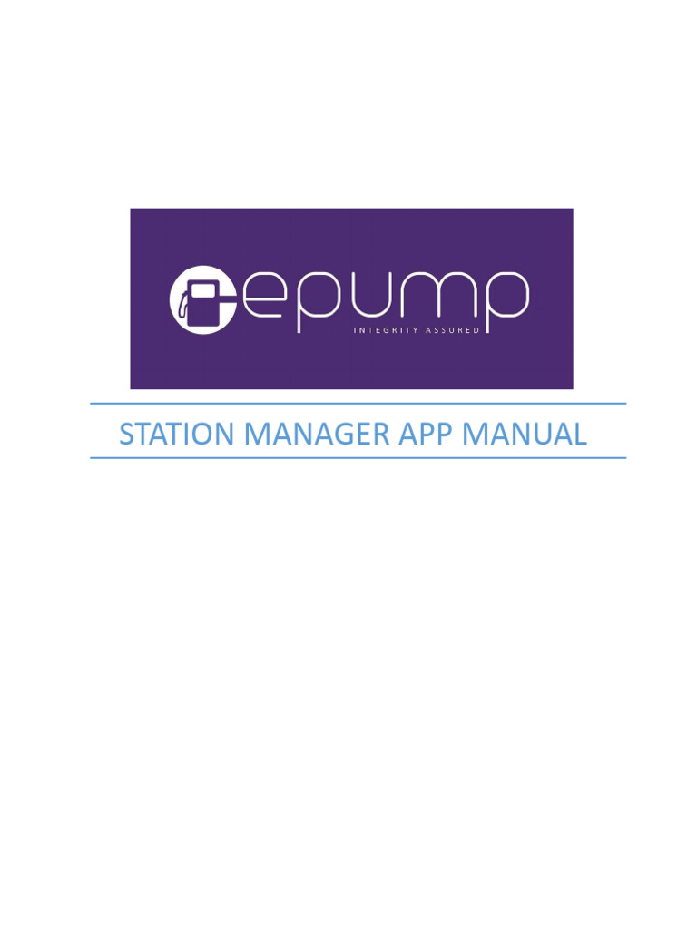 Epump App Station Manager Manual | PDF | Google Play | Banks