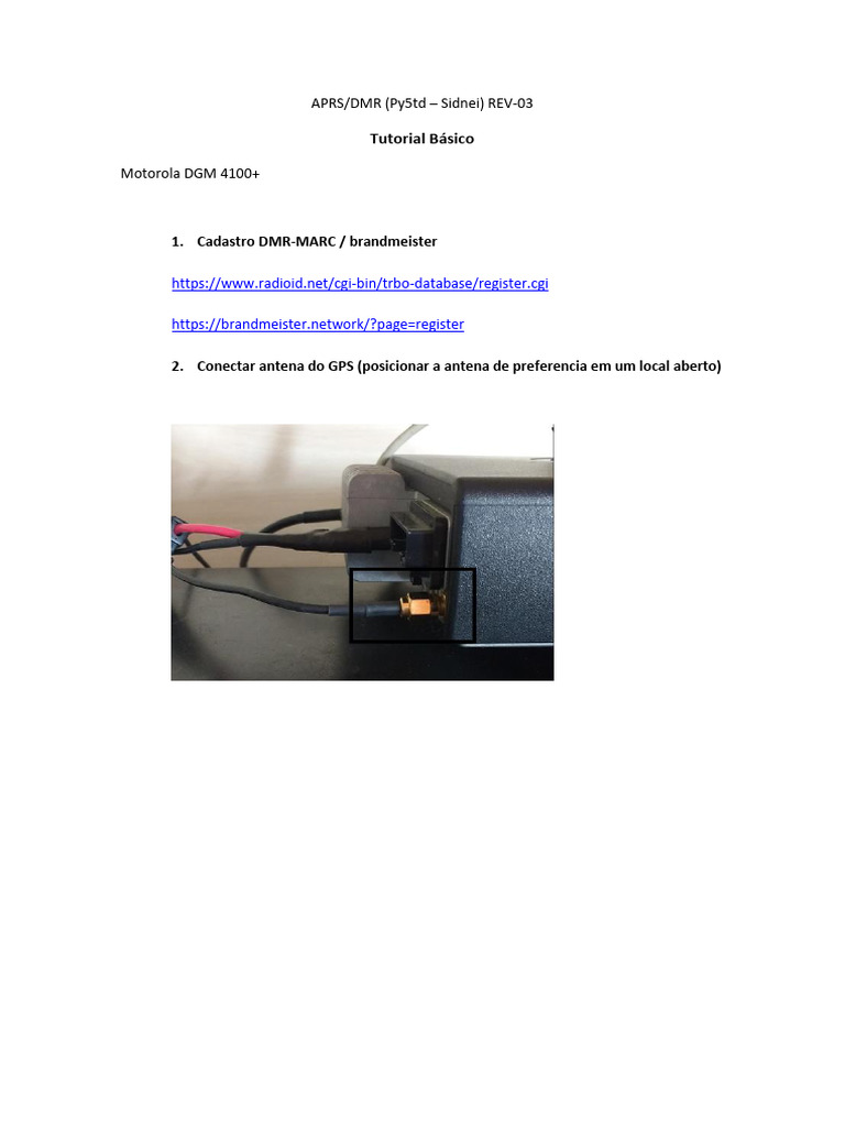 APRS DMR Brandmeister Py5td | PDF