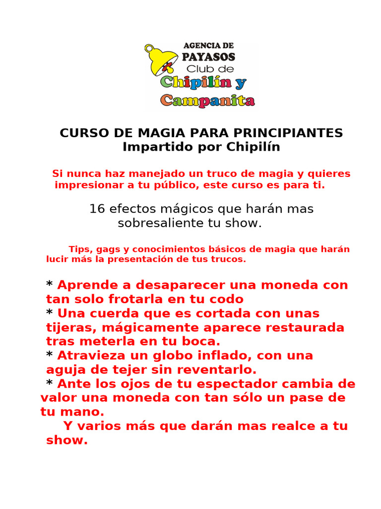Curso de Magia para Principiantes | PDF