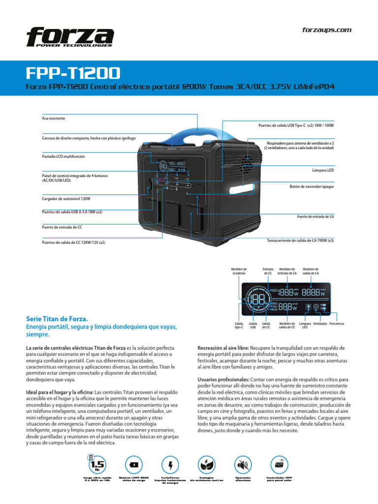 FPP-T1200 DS Spa | PDF | Ingenieria Eléctrica | Diodo emisor de luz