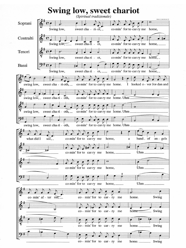 Swing Low, Sweet Chariot | PDF