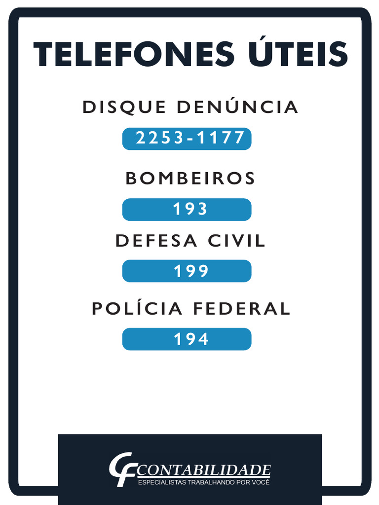 Telefones Úteis | PDF