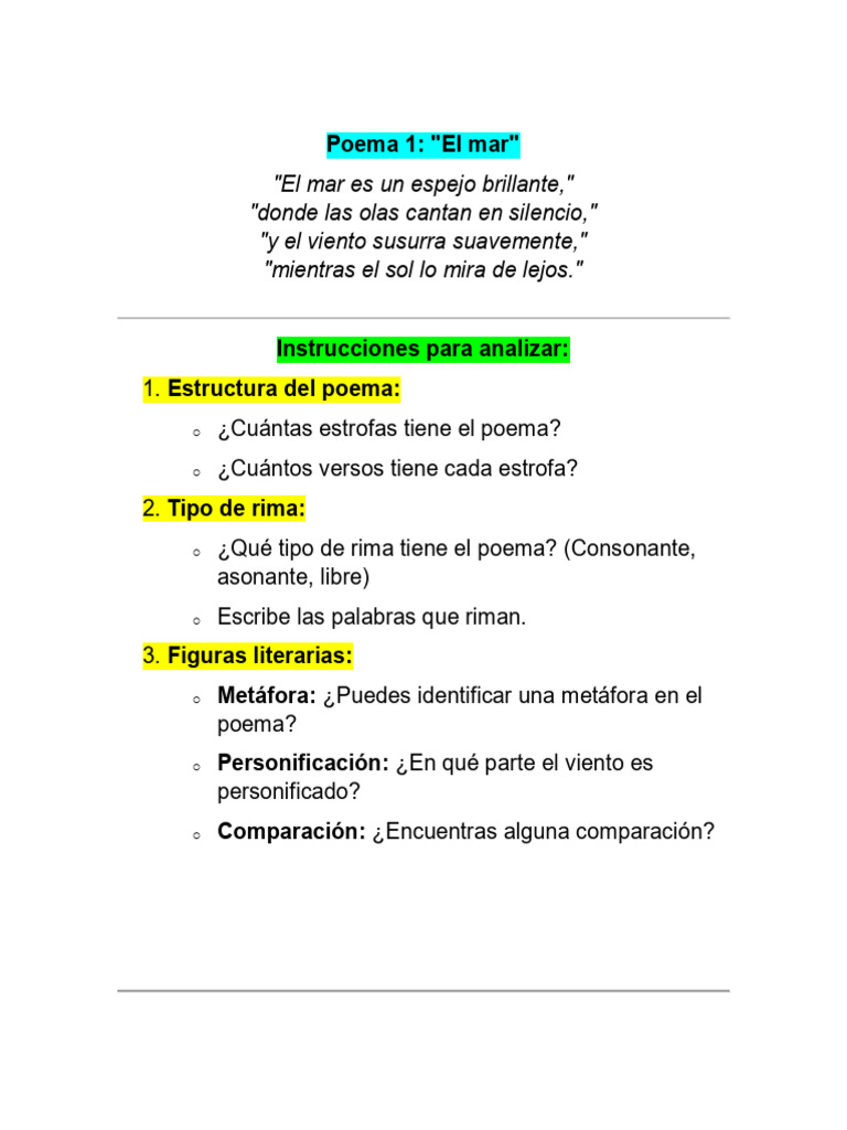 Estacion de Aprendizaje - Poemas | PDF | Rima | Poesía