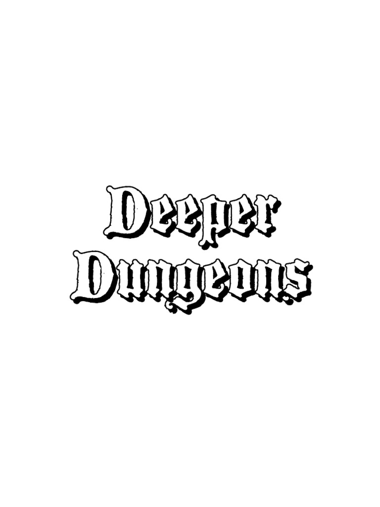 Deeper Dungeons Interior | PDF | Predation