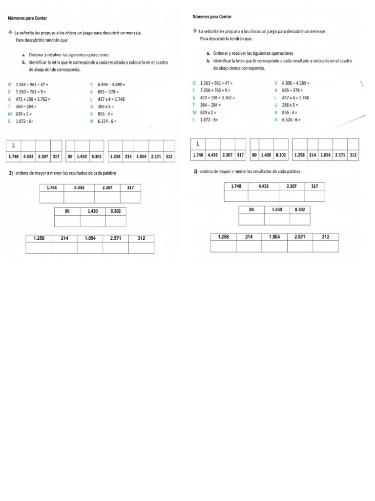 Matematica 5TO GRADO | PDF