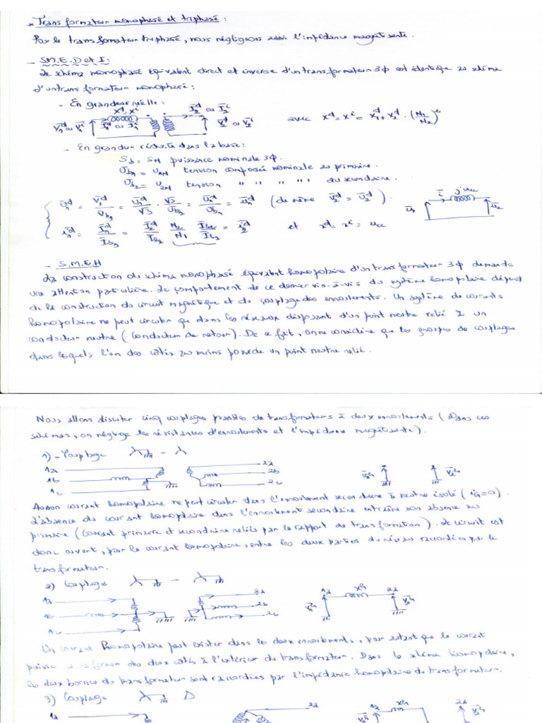 Complements ChapitreIV Part3 SMEH Transfo Exemple | PDF