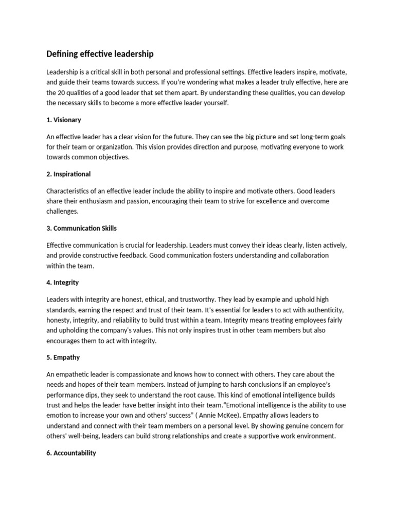 Understanding Leadership | PDF | Leadership | Psychological Resilience