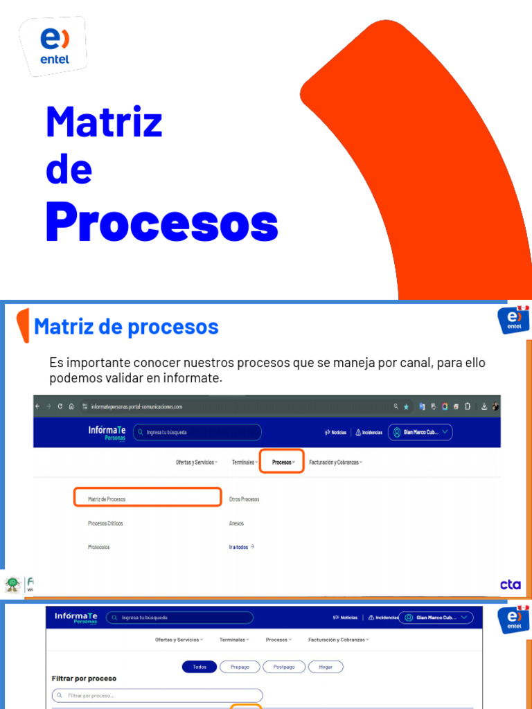 Matriz de Procesos | PDF