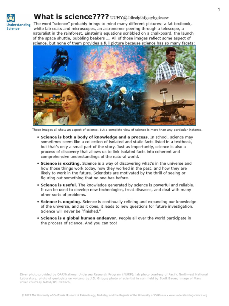 Understanding Science: Key Concepts Explained | PDF | Science | Atoms