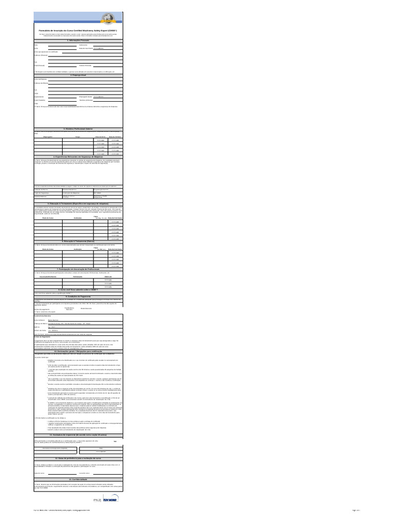 Formulário de Inscrição CMSE | PDF | Science