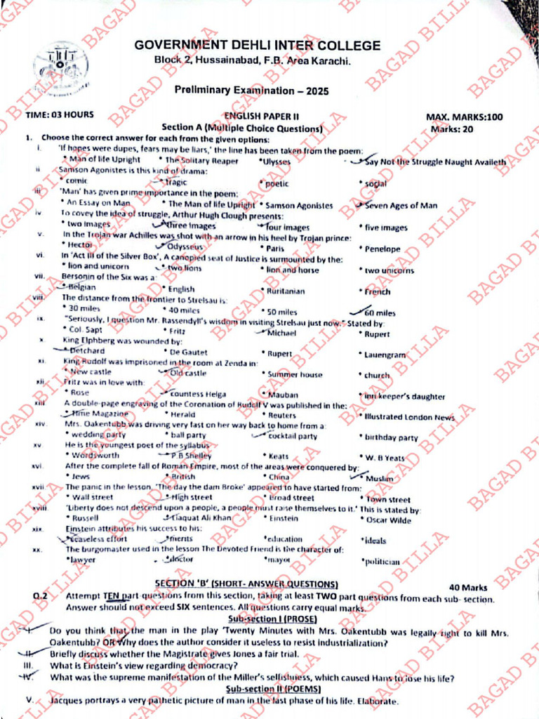 Xii - English Dehli CLG Prelium 2025 | PDF