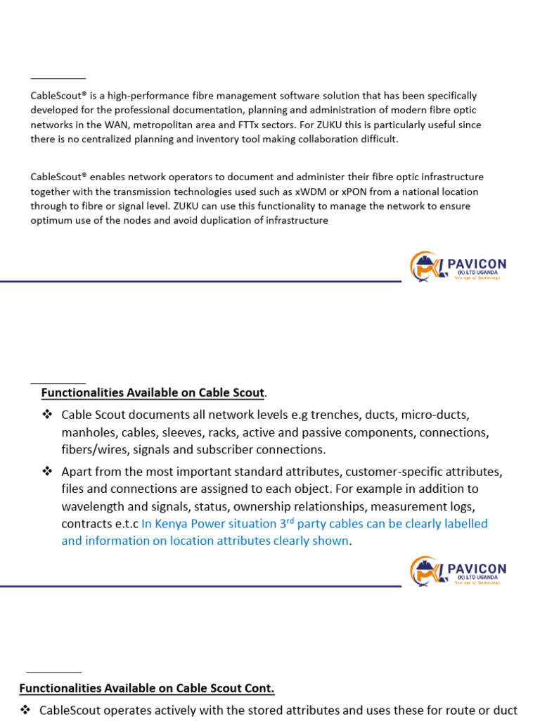 Pavicon Innovative Solutions | PDF | Fiber Optic Communication ...
