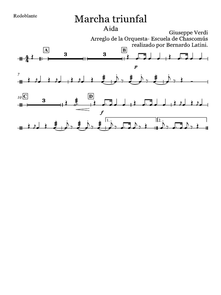 Marcha Aida Redo | PDF