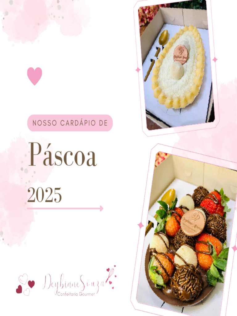 Cardápio Páscoa 2025 Novo | PDF