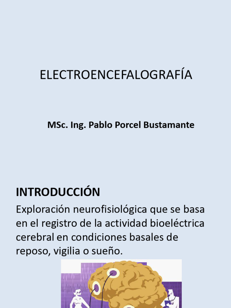 Electroencefalografía: Msc. Ing. Pablo Porcel Bustamante | PDF ...