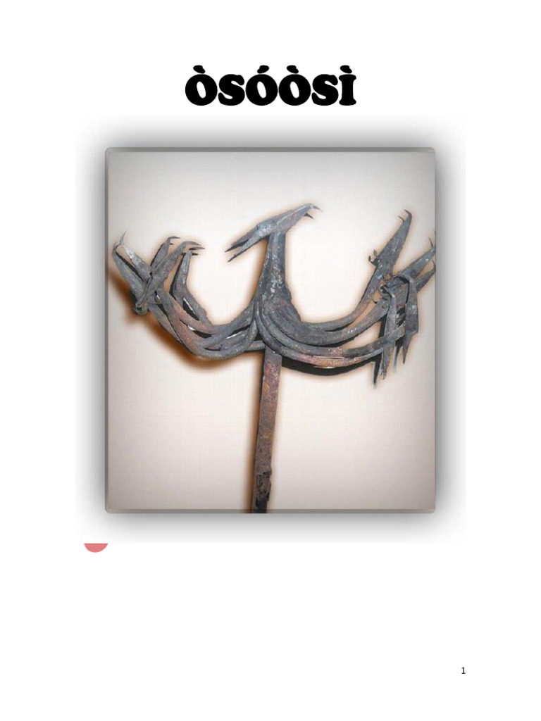 Òsóòsì: El Cazador de Riquezas | PDF