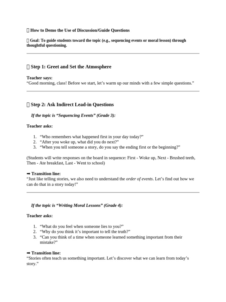 ? How To Demo The Use of Discussion | PDF