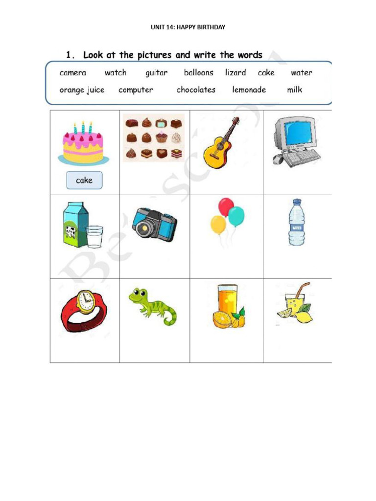 Happy Birthday Activities and Exercises | PDF