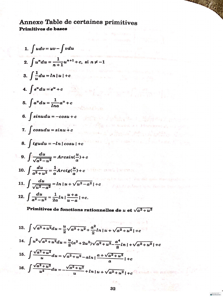 Certaines_primitives | PDF